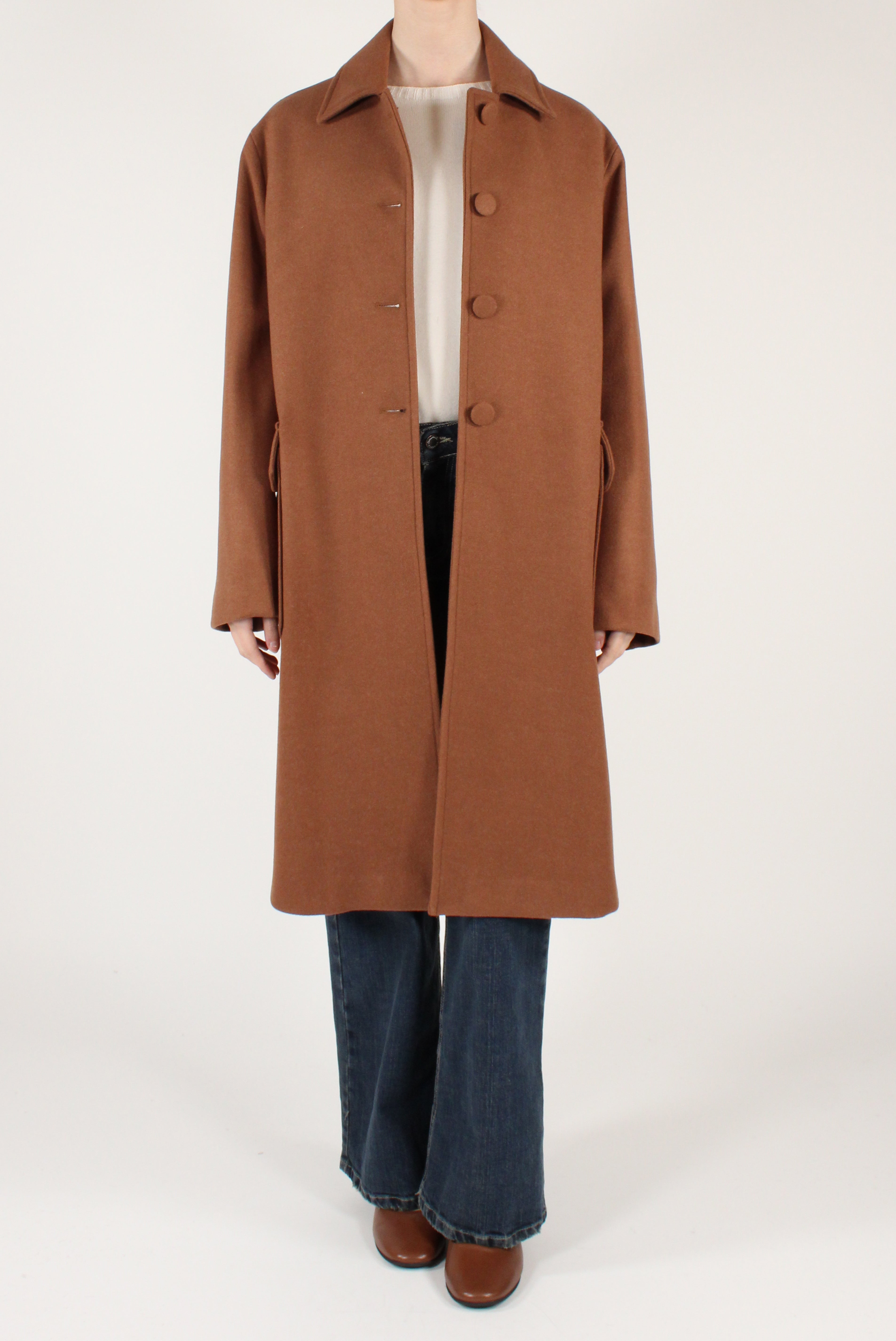 Buy Women's Single-Breasted Coat with Pockets Online – MaClò